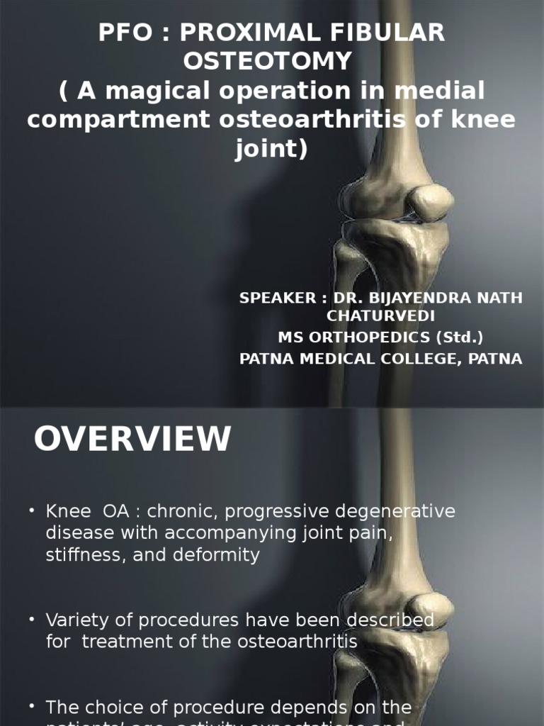 PFO | PDF | Knee | Limbs (Anatomy)
