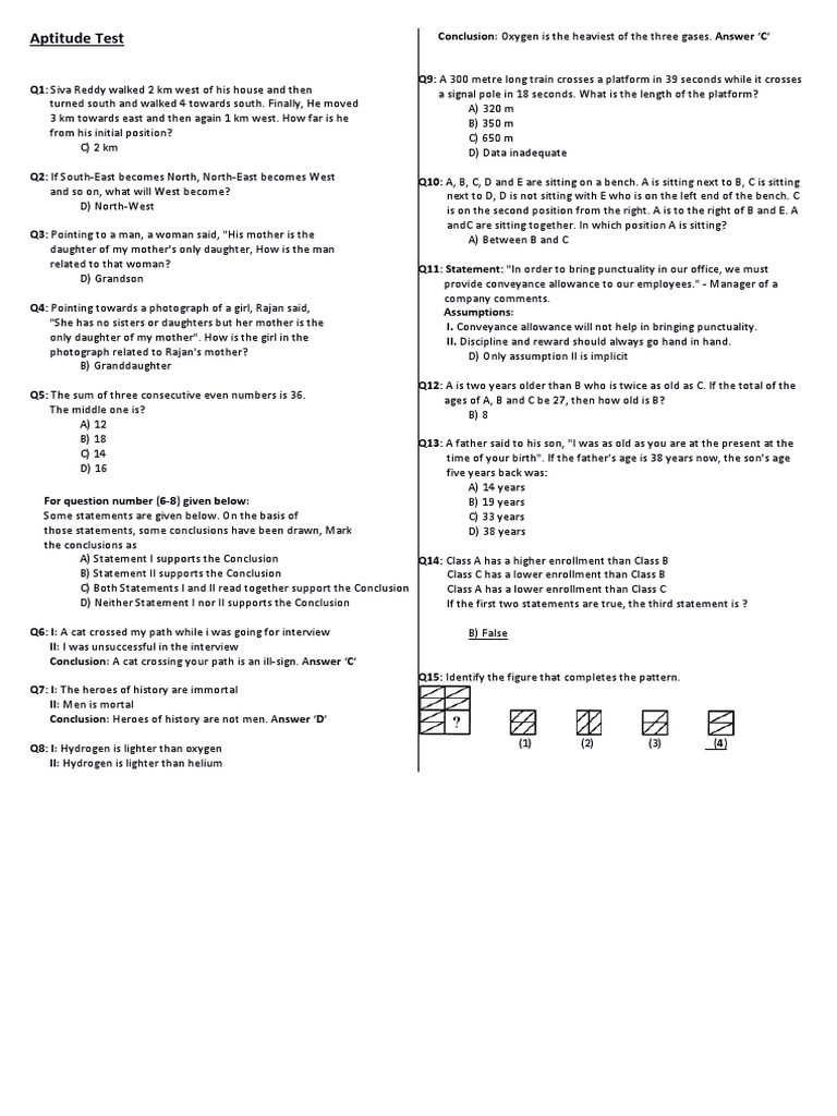 English & Maths Test | PDF