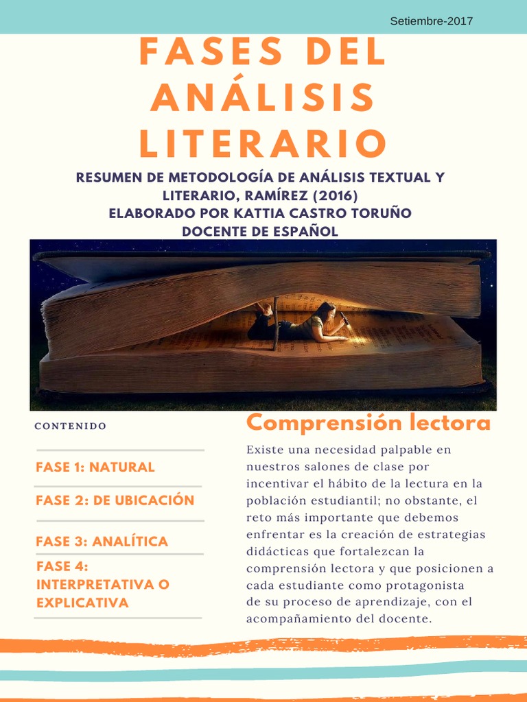 Fases del Análisis Literario | PDF | Crítica literaria | Comprensión ...