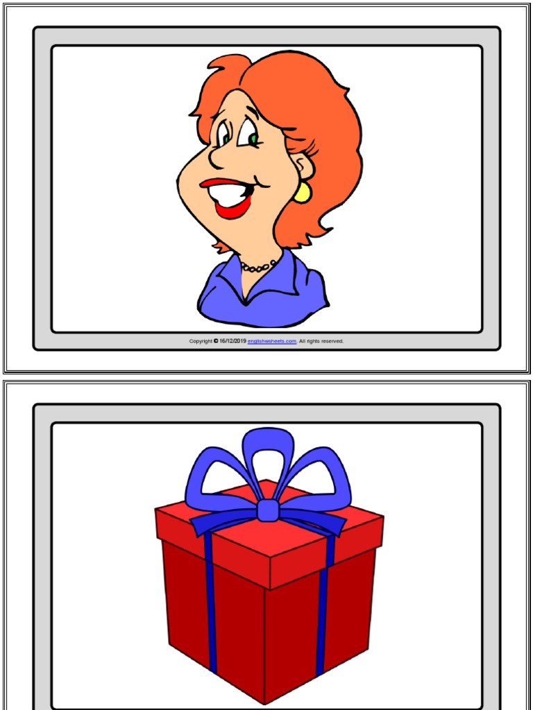 Mothers Day Vocabulary Esl Printable Flashcards Without Words For Kids ...