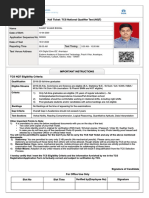 Nptel Hall Ticket | PDF | Identity Document