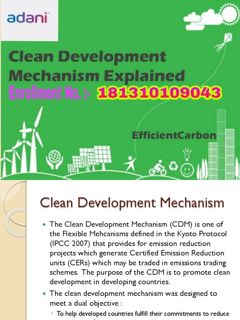 Clean Development Mechanism Explained | PDF | Economics Of Climate ...