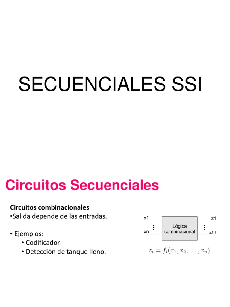 9 Secuenciales Ssi PDF | PDF | Electrónica | Tecnología de información y comunicaciones