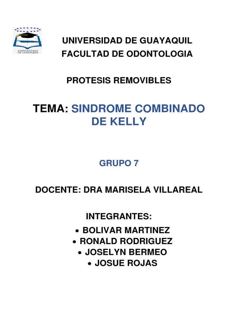 Síndrome Combinado de Kelly en Odontología | PDF | Odontología ...