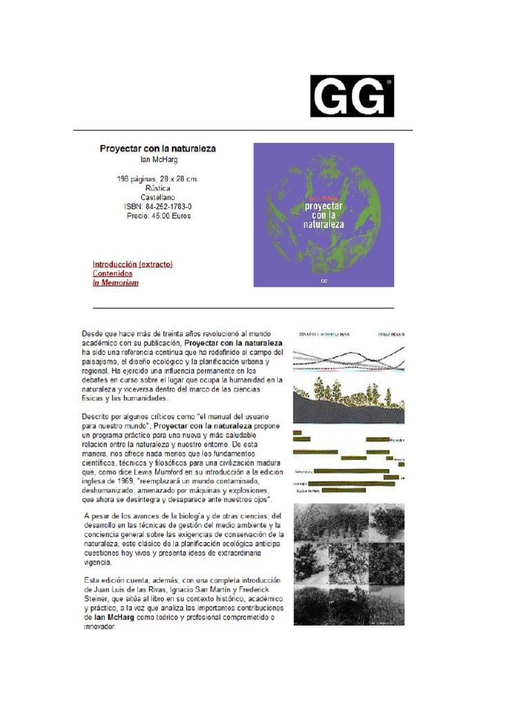 Proyectar Con La Naturaleza Ian L. McHarg | PDF