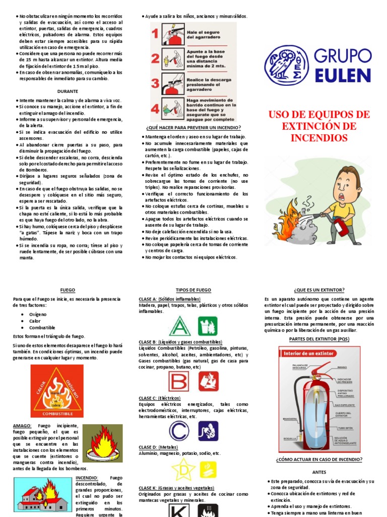 Uso de Extintores | PDF | Incendios | Combustibles