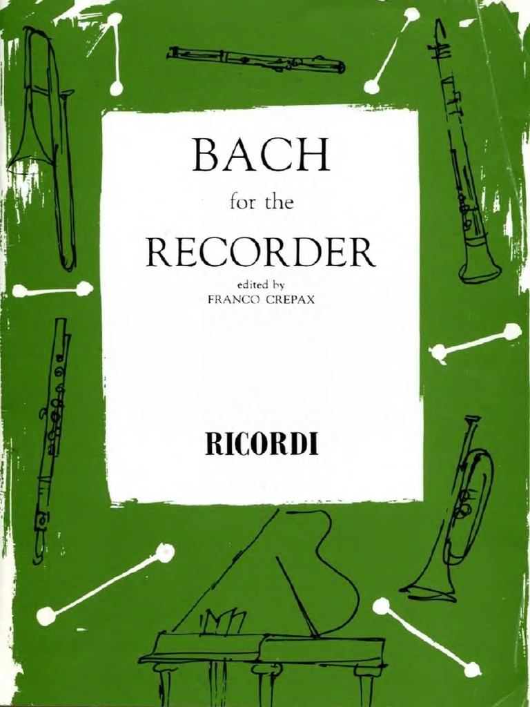 Johann Sebastian Bach - Bach For The Recorder (8 Pieces From The Solo ...