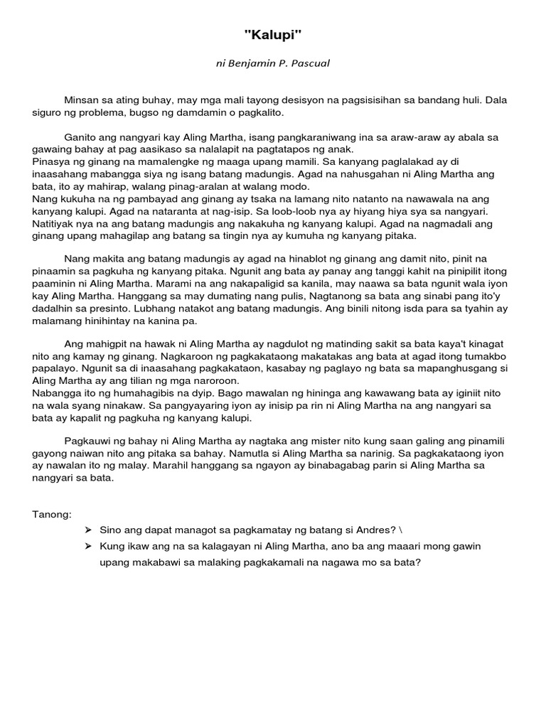 Kalupi | PDF