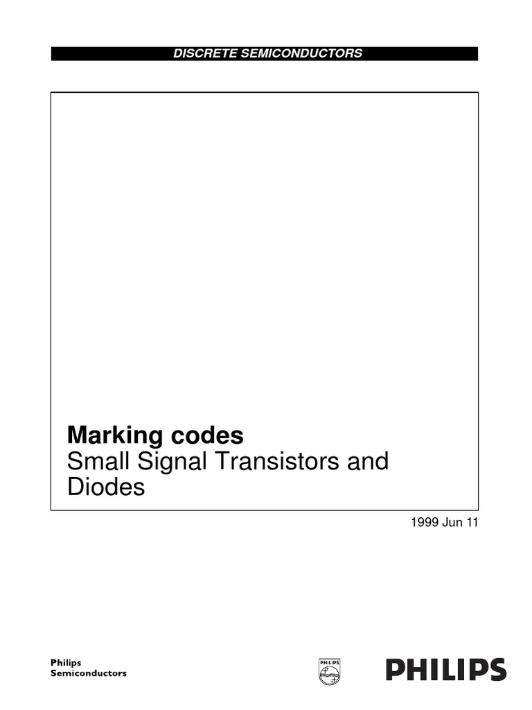 Marking Codes Small Signal Transistors and Diodes | PDF | Transistor | Components