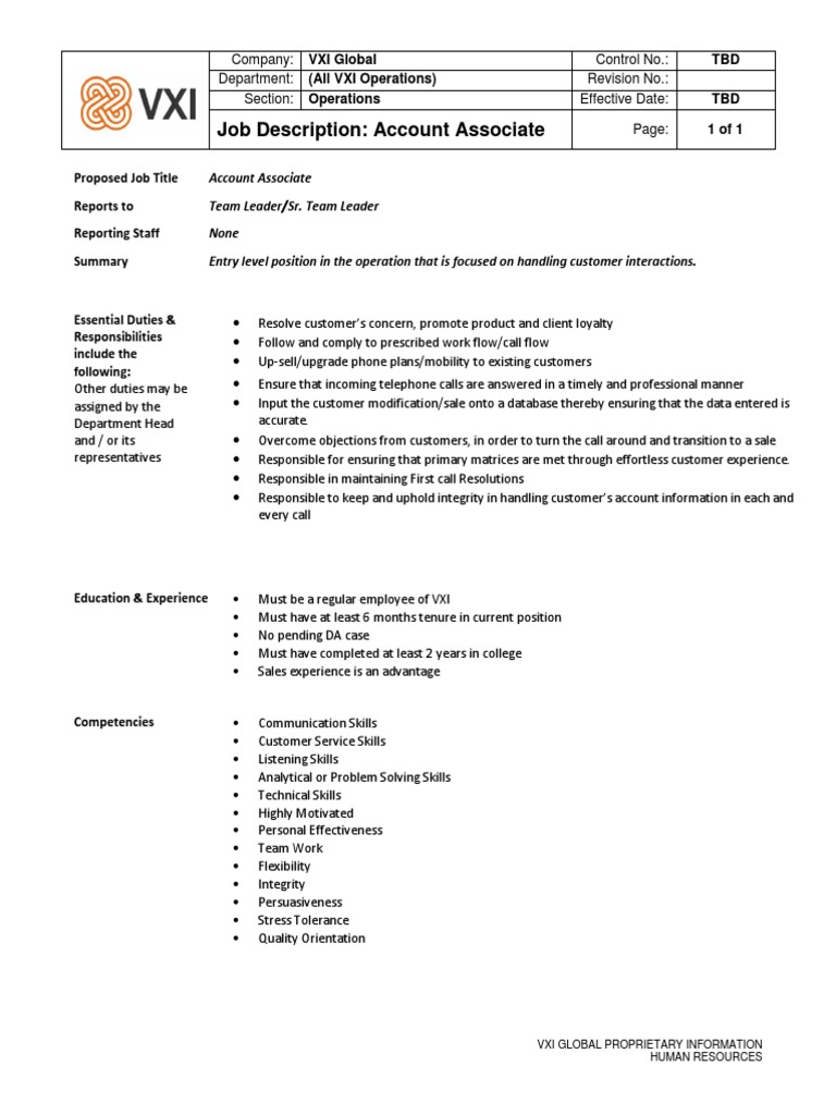 JD Account Associate DTV Mobility PDF | PDF | Business | Computing