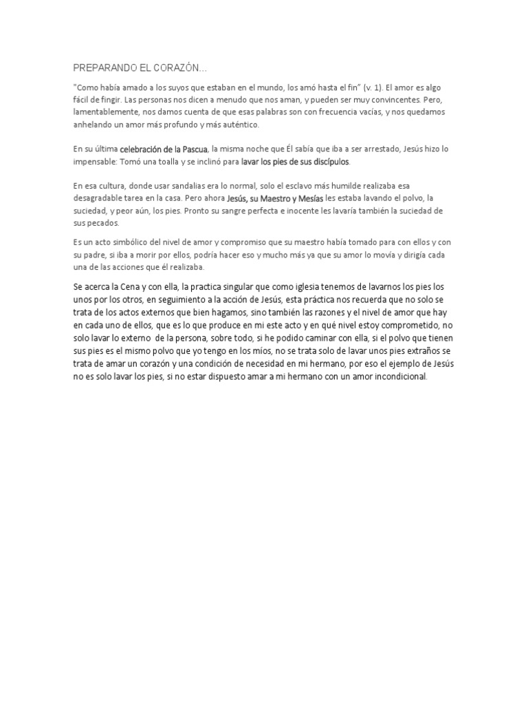 Preparando El Corazón | PDF