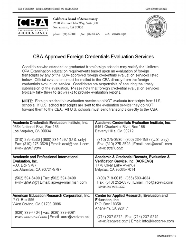 Credential Evaluation Services | PDF | Educational Assessment And ...