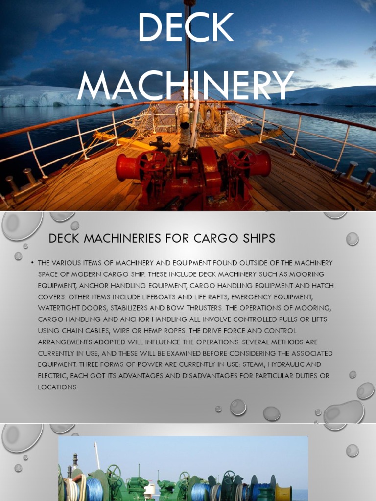 Deck Machinery | PDF | Anchor | Watercraft