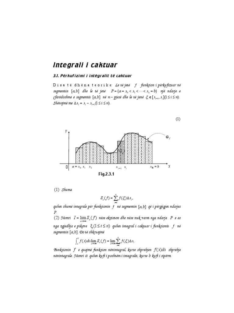 VIII INTEGRALI I CAKTUAR-detyra PDF | PDF