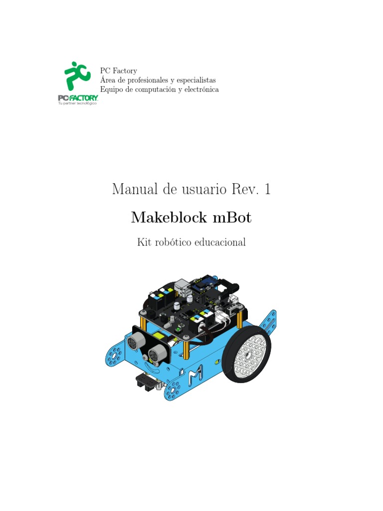 User Guide Makeblock Mbot Rev1 | PDF | Diodo emisor de luz | Arduino