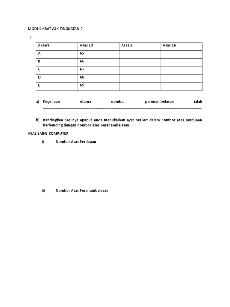 Modul Kbat Ask | PDF