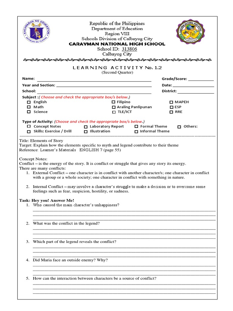 Activity Sheet 1.2-Q2 | PDF | Behavior Modification | Psychological ...