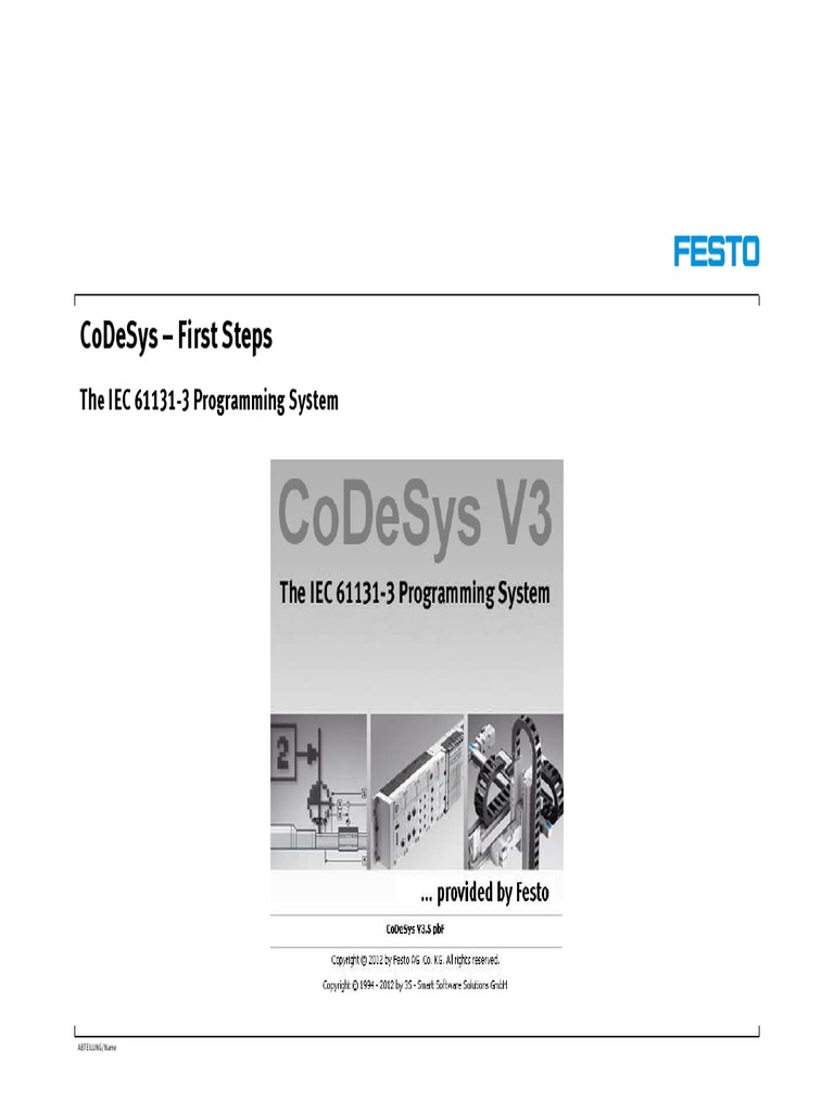 CoDeSys Version 3.5 First Steps Ver. 1 | PDF | Ip Address ...