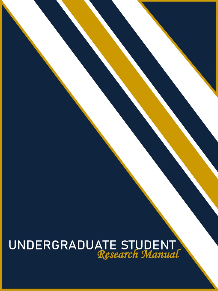 UMDC Undergraduate Research Manual | PDF | Thesis | Statistics