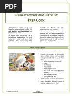 Line Cook Checklist | PDF | Chef | Cooking