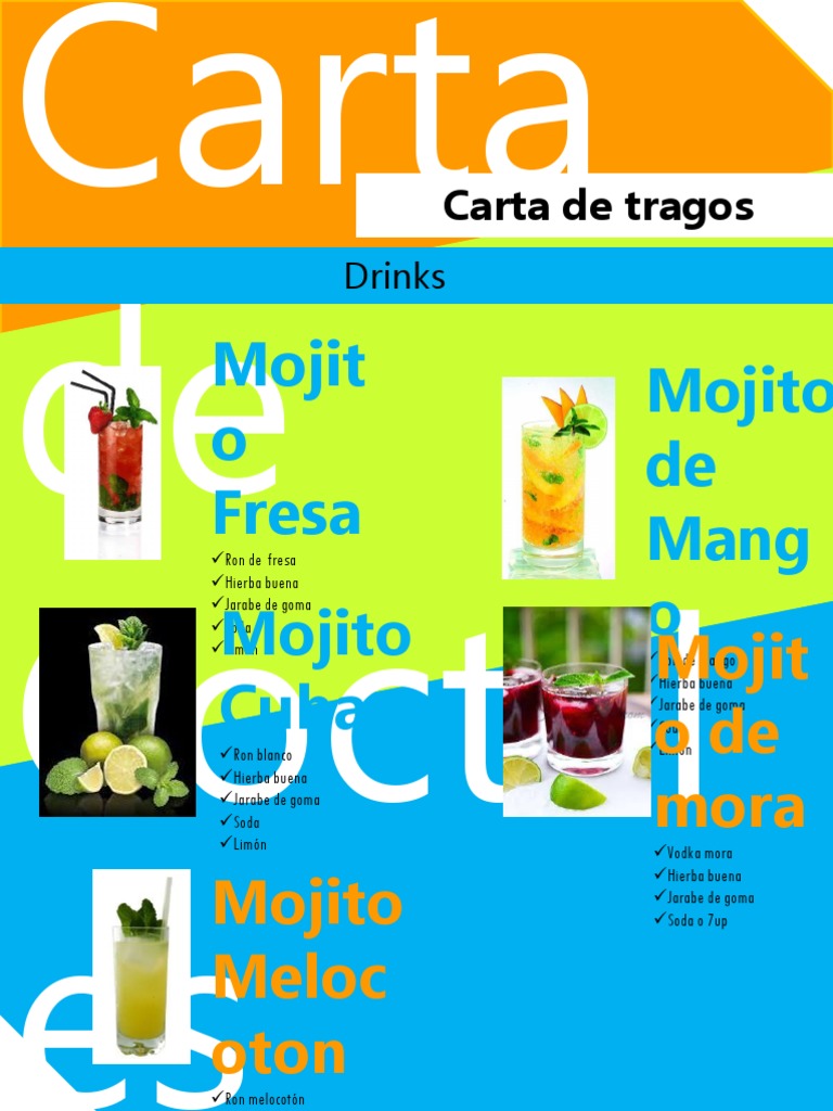 Carta de Mojitos Boda 27-8 | PDF