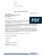 Accenture - Reliving Letter PDF | PDF | Accenture | Employment