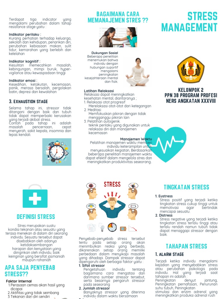 New Leaflet Manajemen Stress | PDF