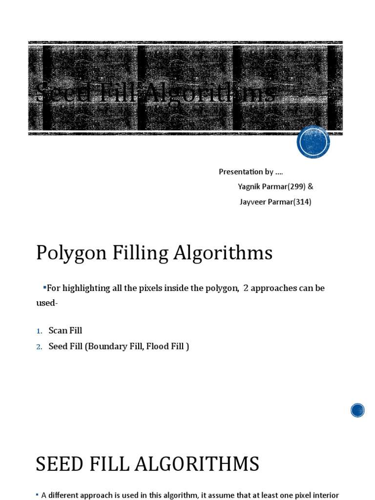 Seed Fill Algorithms | PDF | Computer Science | Algorithms