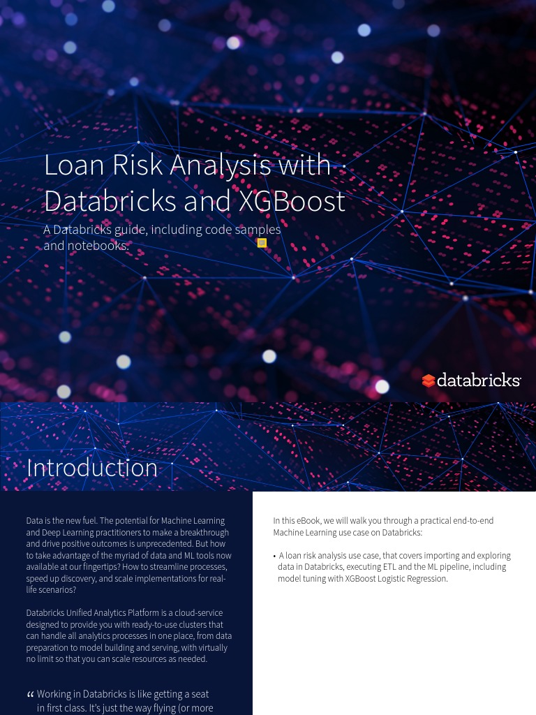 Loan Risk Analysis With Databricks and XGBoost - A Databricks Guide, Including Code Samples and ...