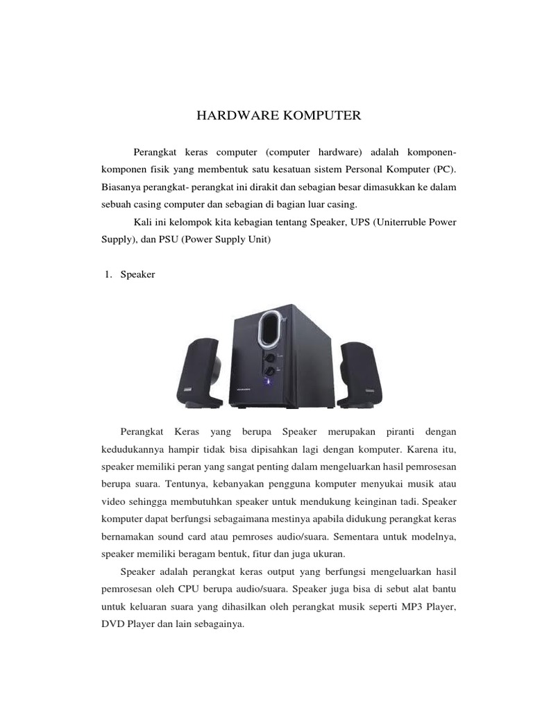 Pengertian Processor Dan Macam Macam Generasi Ke Generasi | PDF