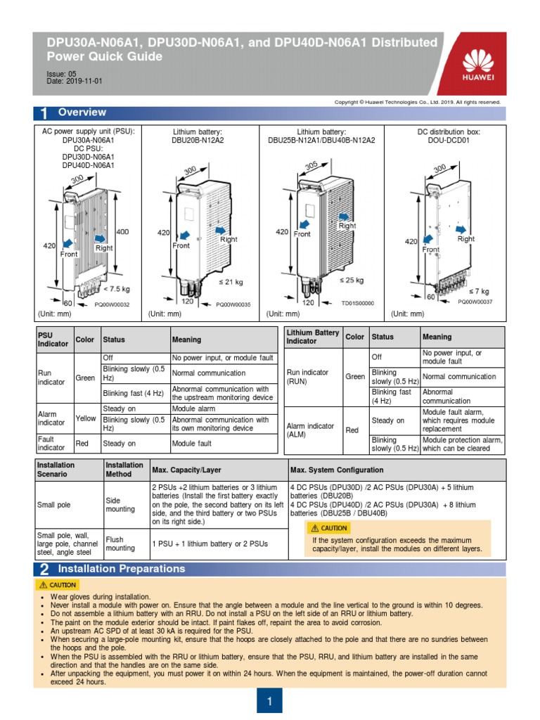 DPU30A-N06A1, DPU30D-N06A1, and DPU40D-N06A1 Distributed Power Quick ...