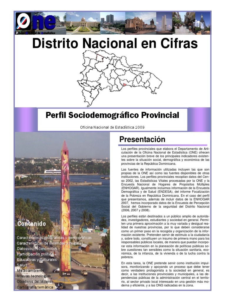 Perfil Distrito Nacional PDF | PDF | Población | República Dominicana