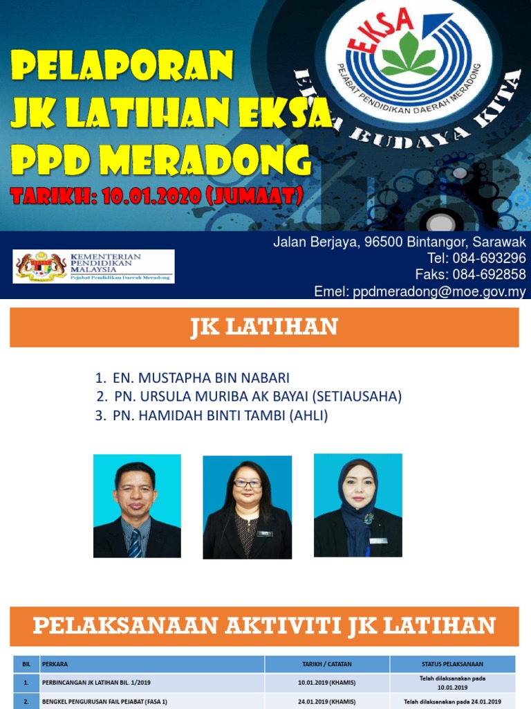 Eksa - Laporan JK Latihan 2019 - b5 | PDF