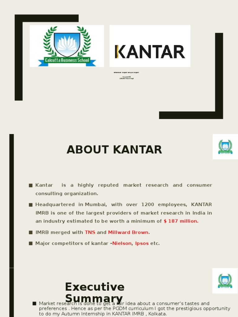 KANTAR | PDF | Online And Offline | Survey Methodology