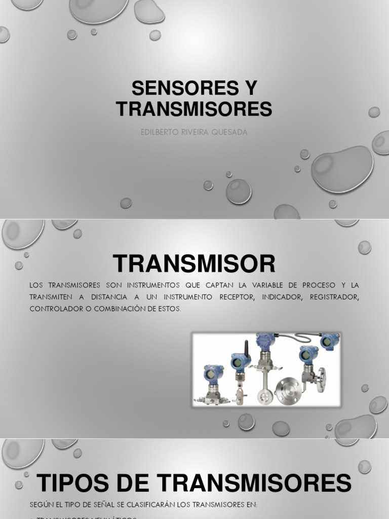 Tipos y Ventajas de Transmisores | PDF | Neumático | Electrónica