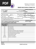 School Form 10 SF10-SHS Senior High School Student Permanent Record ...