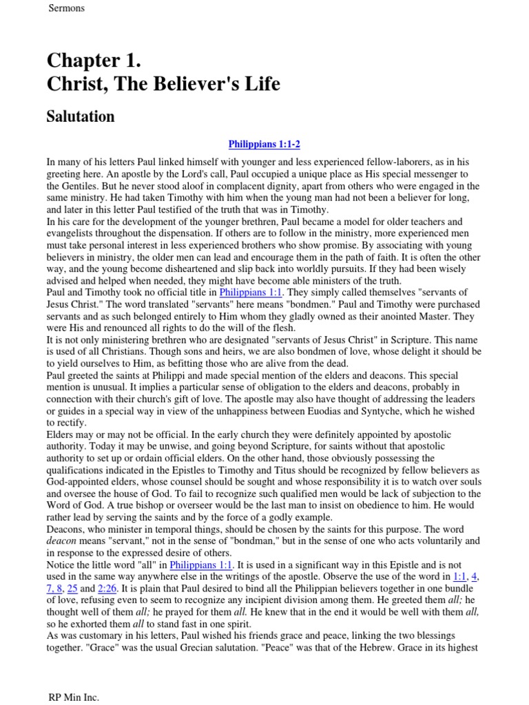 Philippians 1-4 - HA Ironside | PDF | Paul The Apostle | Elder ...