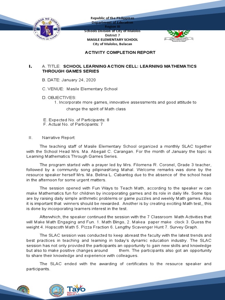 Acr January Slac | Download Free PDF | Teaching Mathematics | Education ...