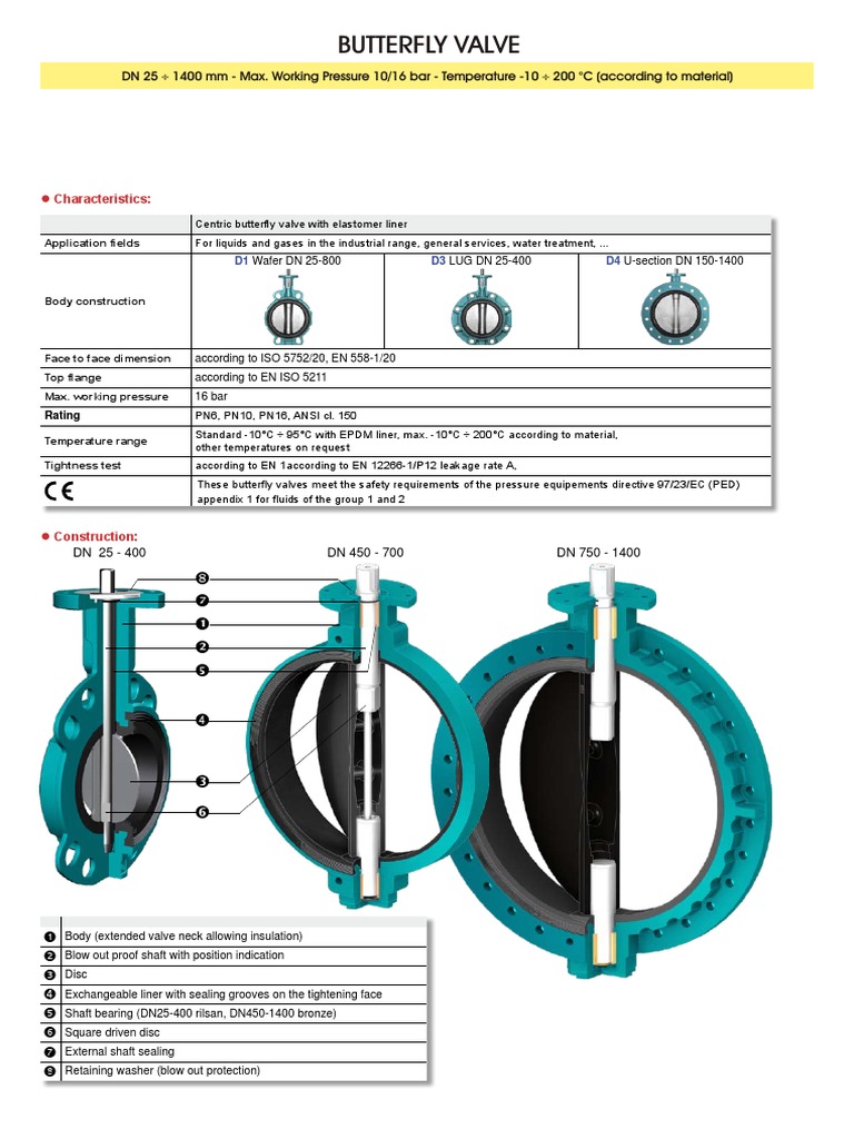 Butterfly Valve | PDF | Valve | Building Engineering