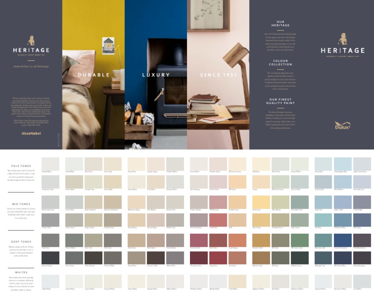 Dulux - Heritage - ColourCard - RGB - ForWeb - Copy 2 PDF | PDF | Blue ...