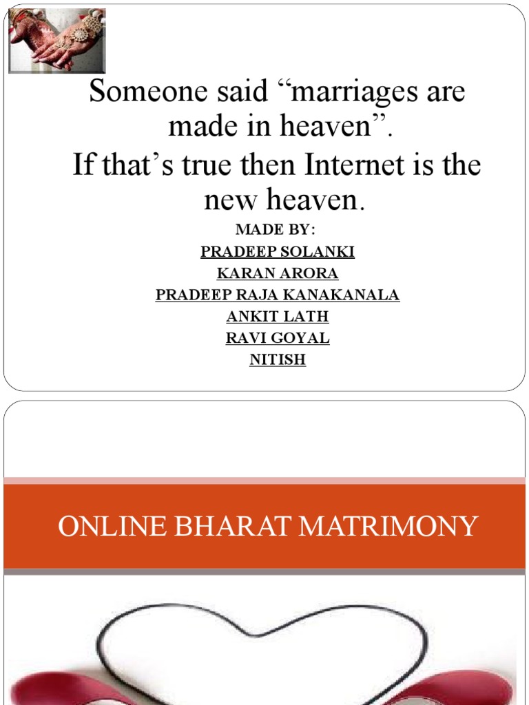 Bharat Matrimonial | PDF | Internet | Marriage
