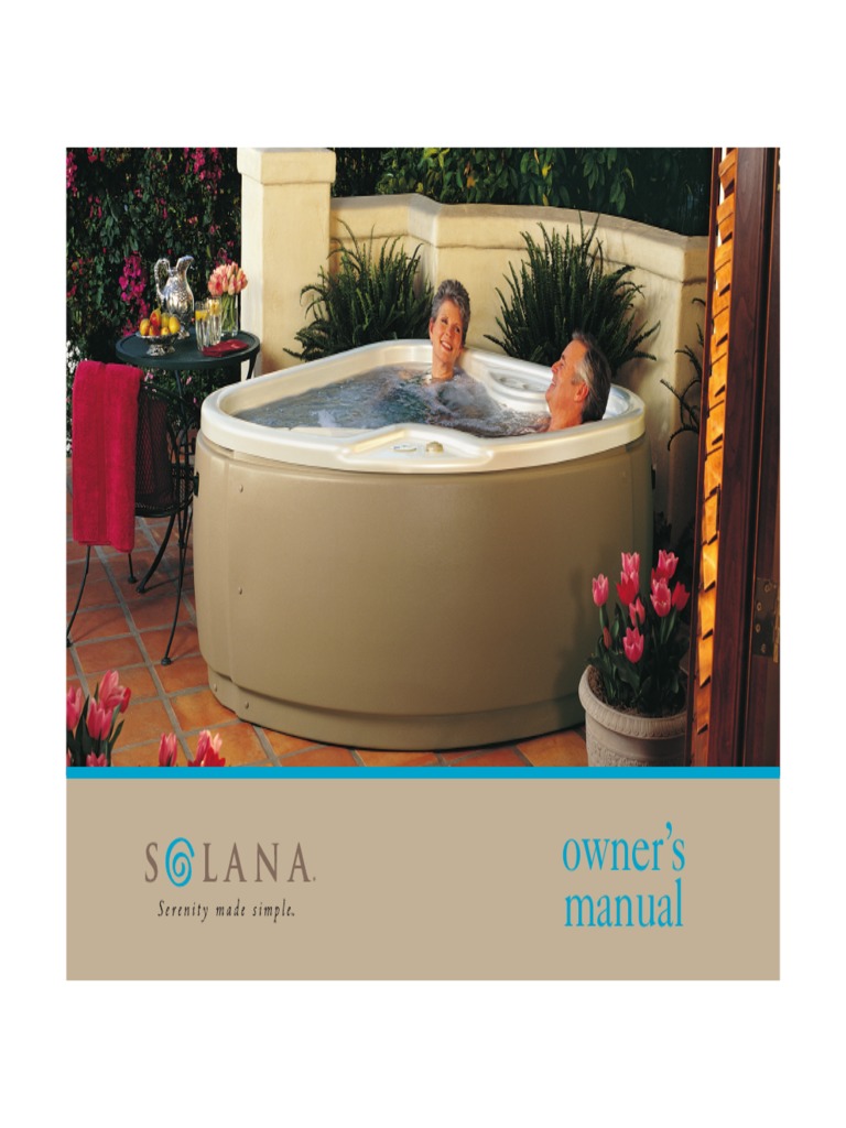 Solana Spas and Hot Tubs Owners Manuals 2003 PDF | PDF | Hyperthermia ...