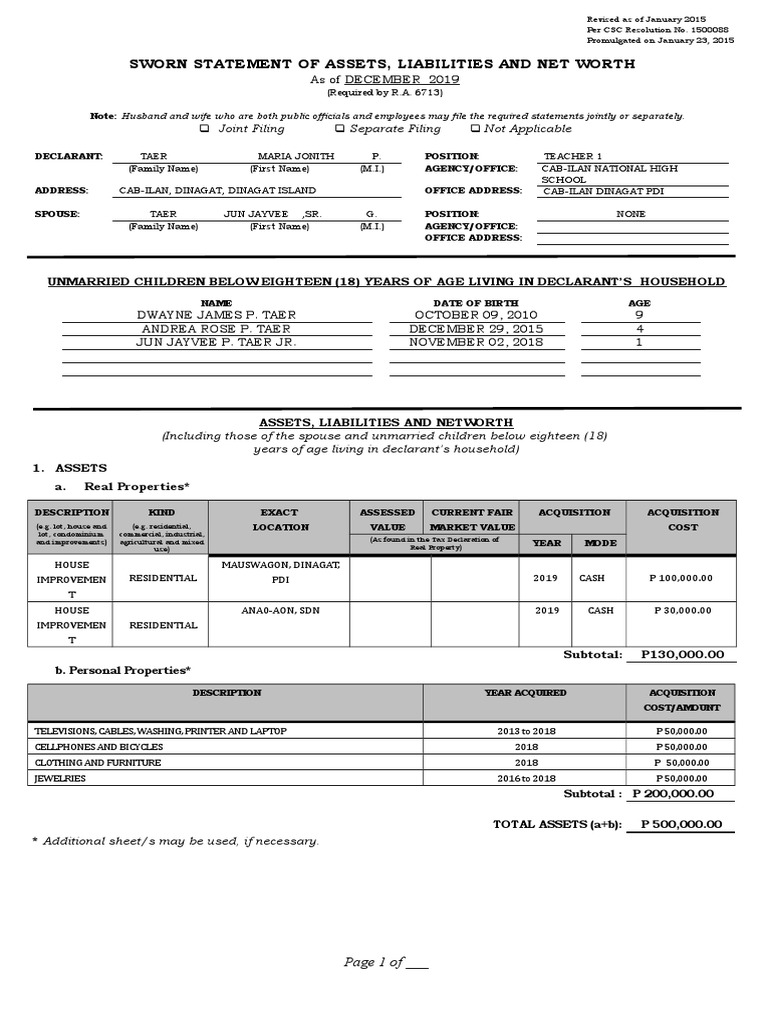 Saln 2020 | PDF | Identity Document | Social Institutions