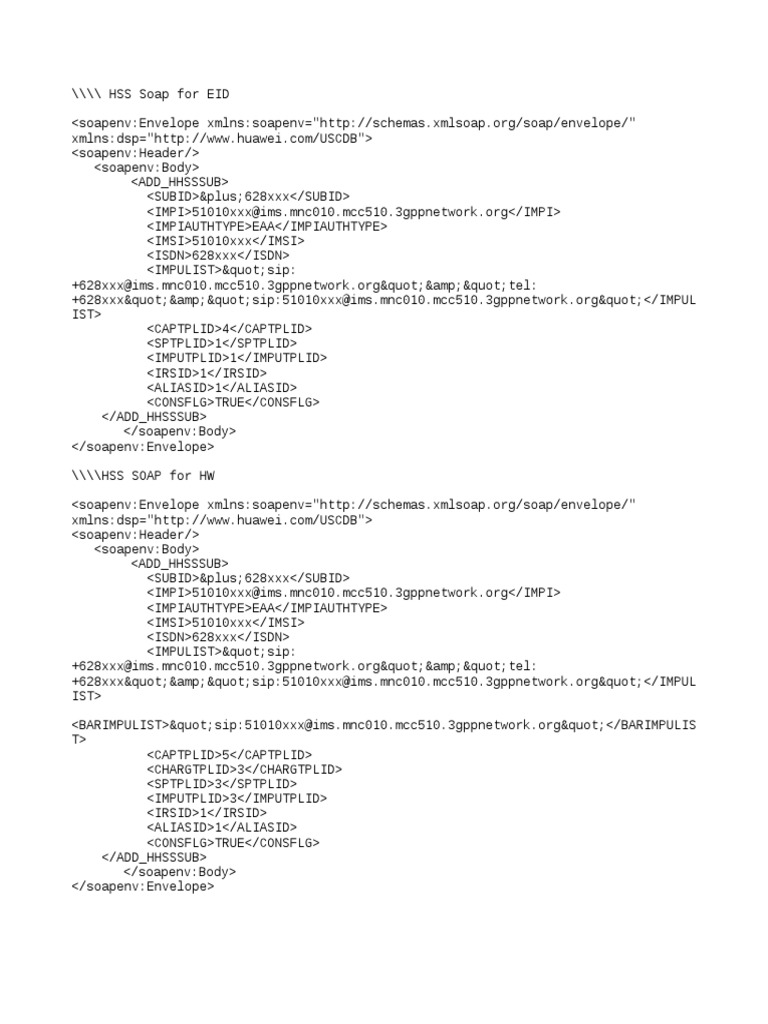 Soap Ims Addhhsssub 20191121 | PDF