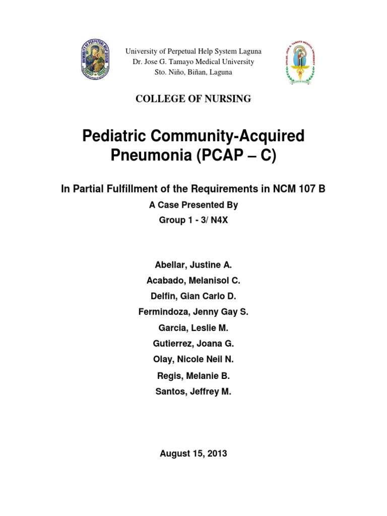 Final Case Study PCAP | PDF | Respiratory Tract | Medical Specialties