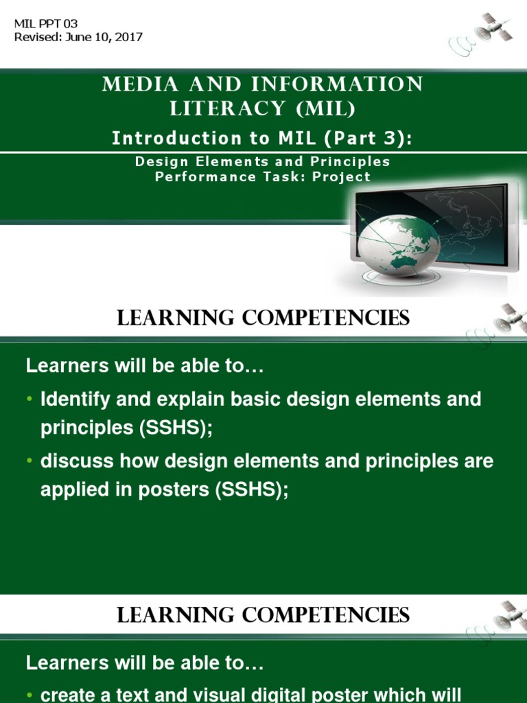 Design Principles in Media Literacy | PDF | Typography | Mass Media