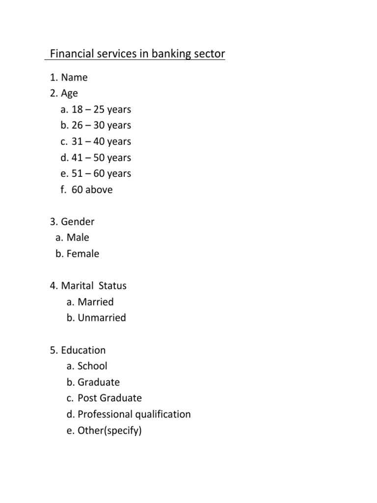 Survey Questions of Kotak Bank | PDF