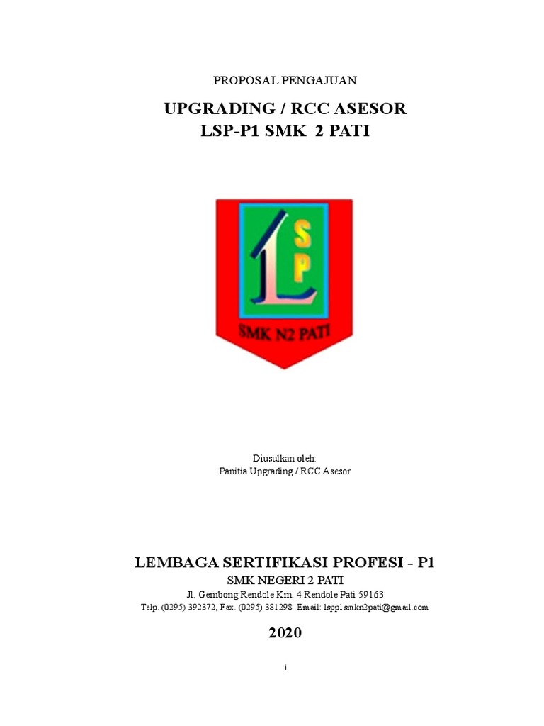 Proposal Upgrading Atau RCC Asesor 2020 | PDF | Bisnis