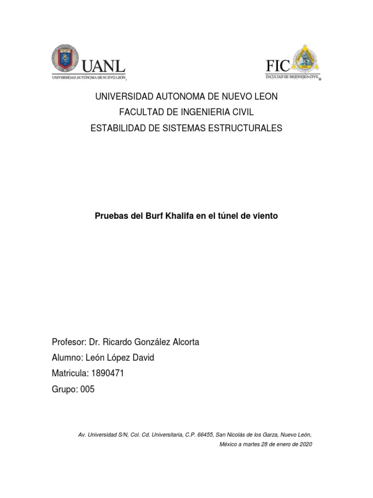 Prubas Del Burf Khalifa en El Tunel de Viento | PDF | Túnel de viento ...