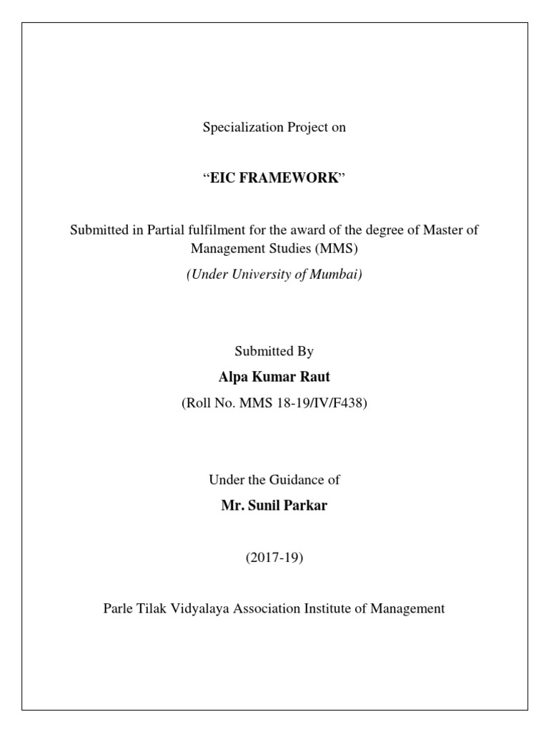 Eic Framework | PDF | Stocks | Banks